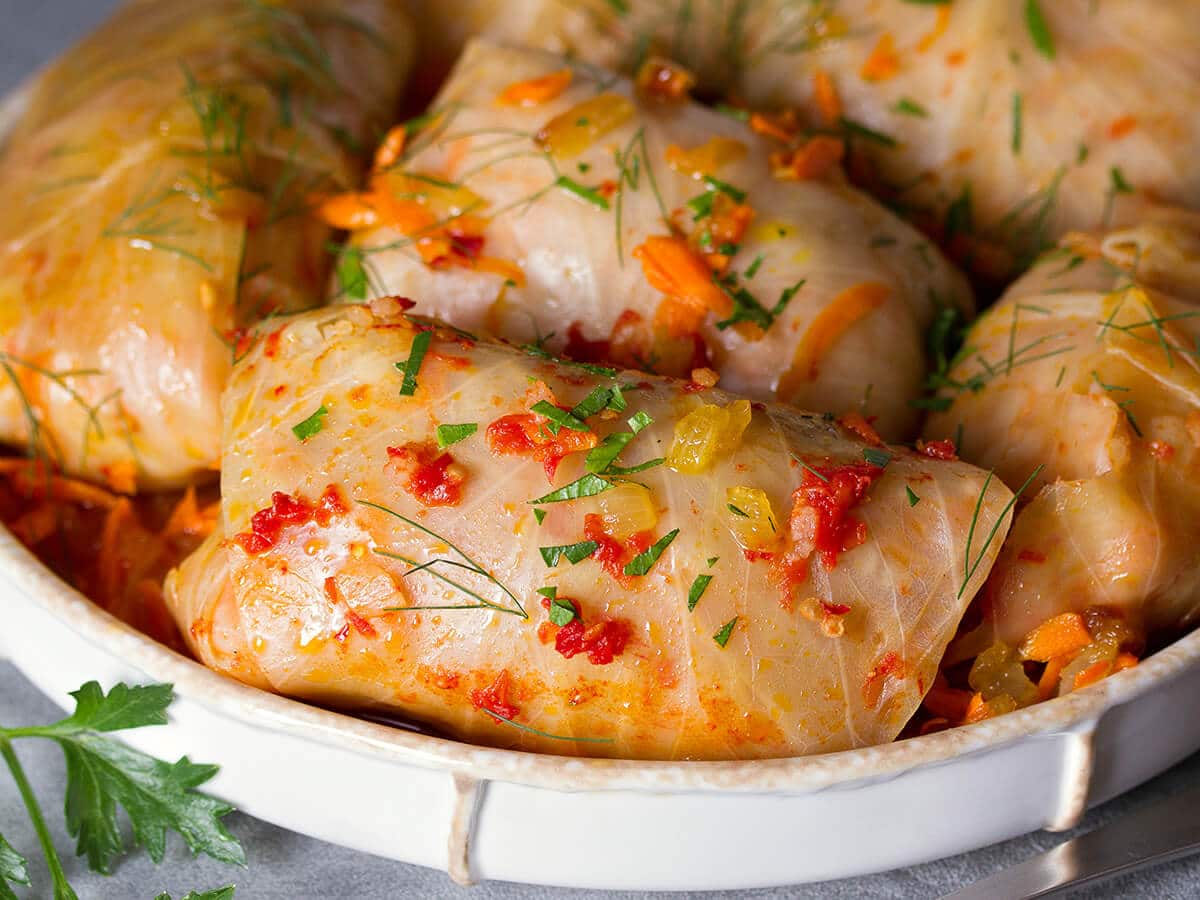 Golabki - Choux Farcis Polonais - Sauce Polonaise